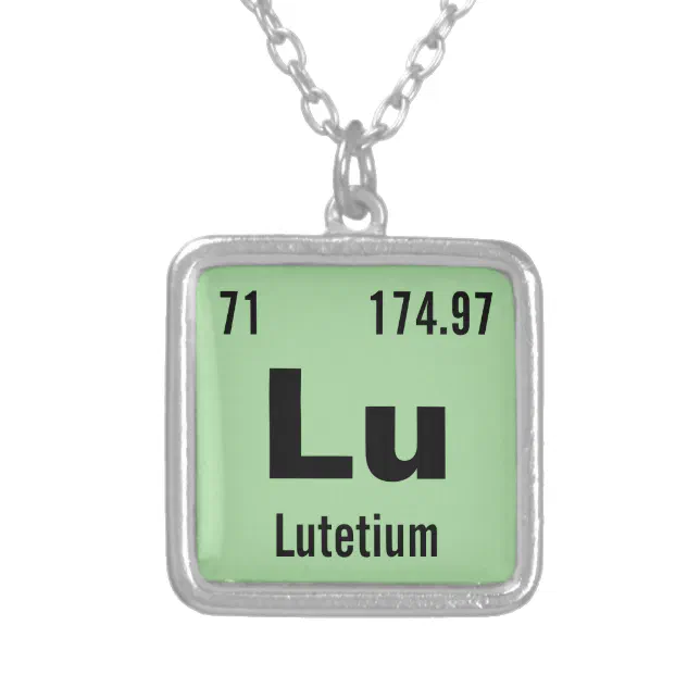 Create your own Periodic Table of the Elements Silver Plated Necklace ...