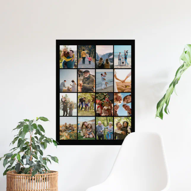 Create Your Own Personalized 16 Photo Collage Poster | Zazzle