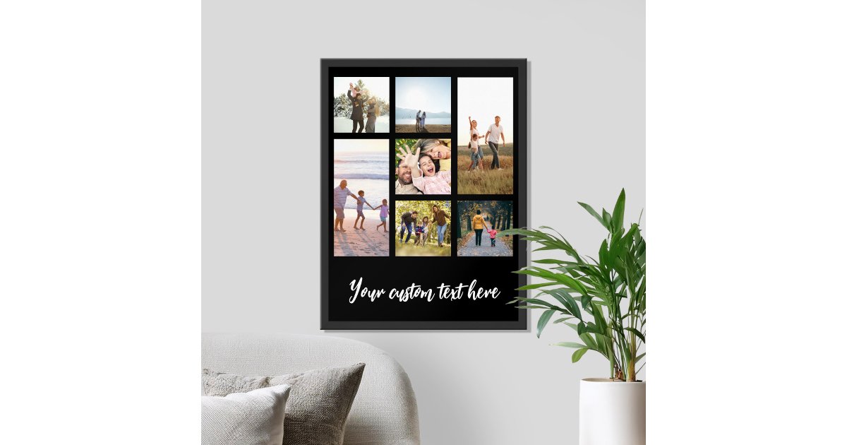 Create Your Own Personalized 7 Photo Collage Poster | Zazzle