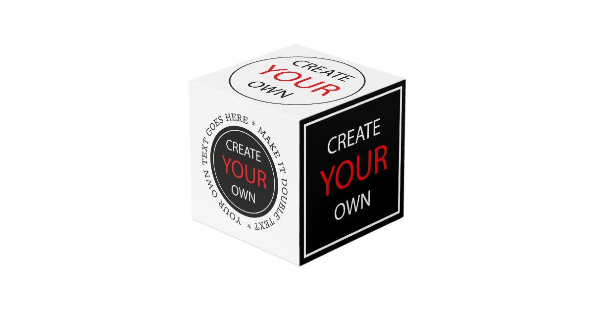 Create Your Own - Personalized, branded / Custom Cube | Zazzle