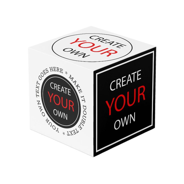 Create Your Own - Personalized, branded / Custom Cube | Zazzle