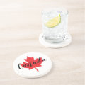Create Your Own Personalized Canada Red Maple Leaf Coaster | Zazzle