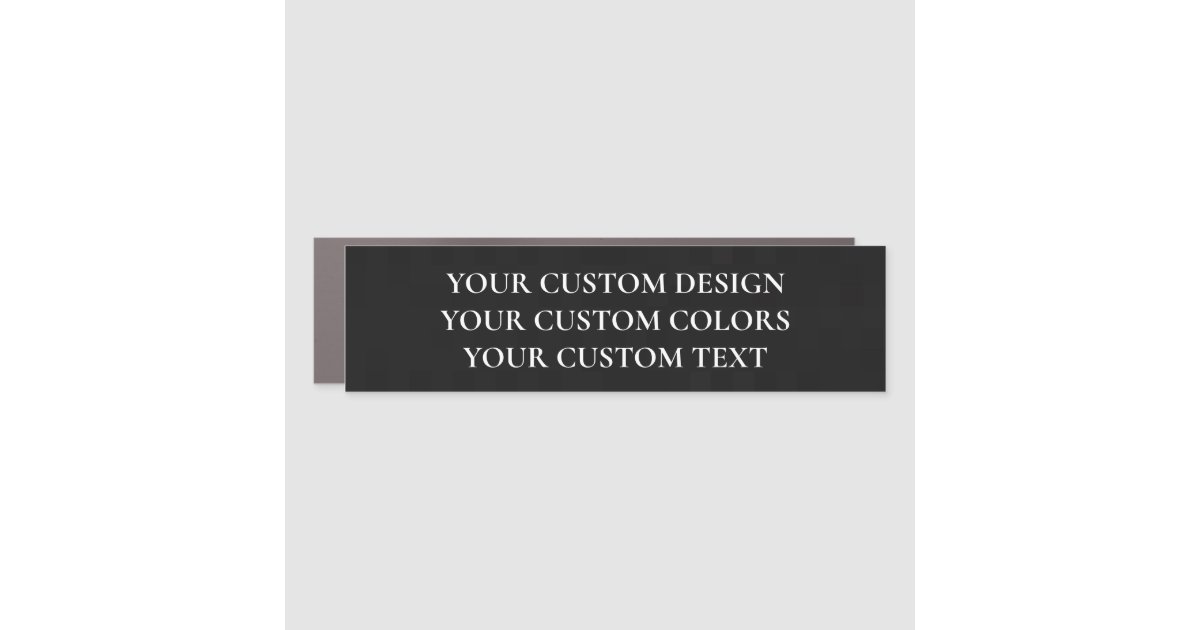 Create Your Own Personalized Car Magnet | Zazzle