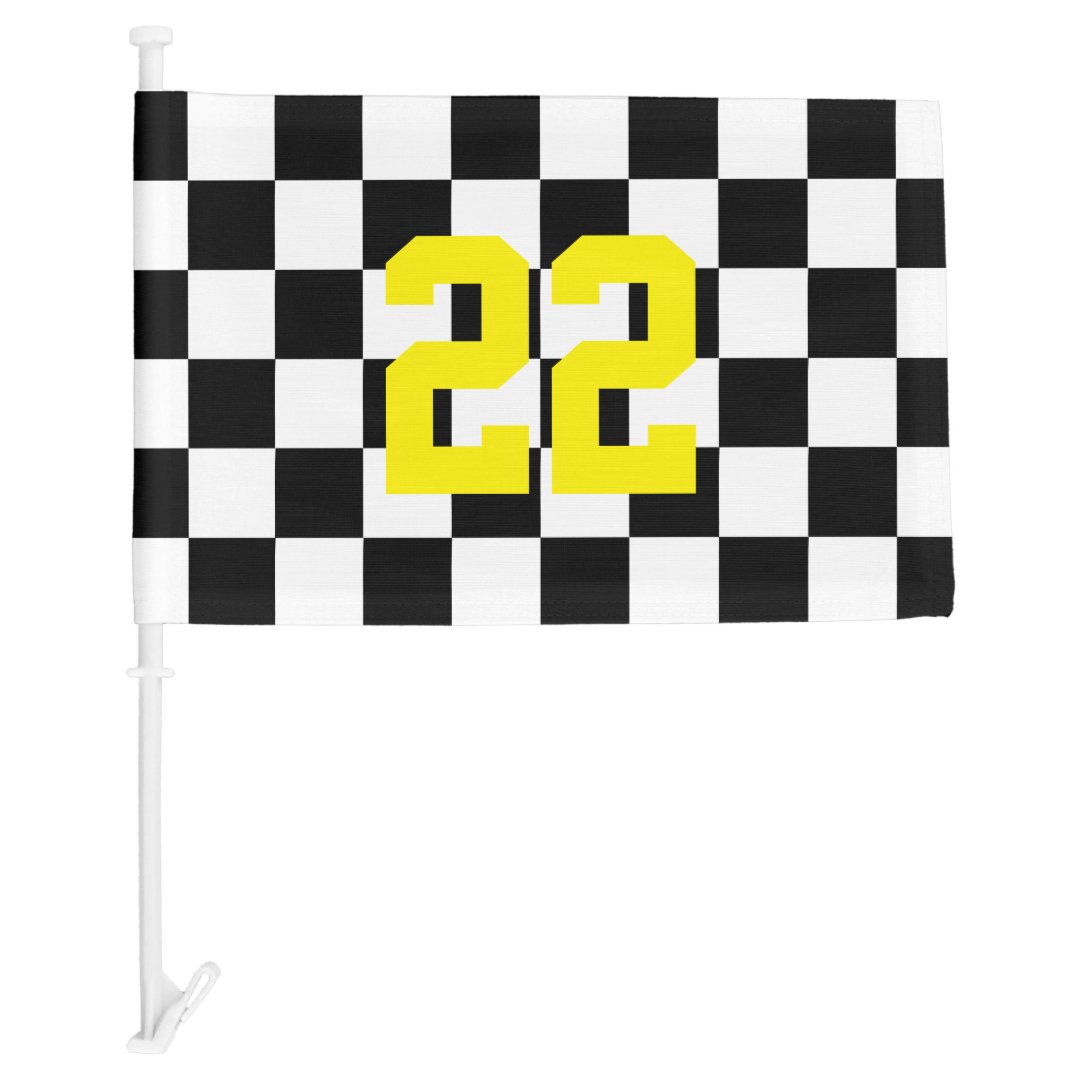 Create Your Own Personalized Checkered Car Flag | Zazzle