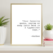 Create Your Own Personalized Custom Quote Poster | Zazzle