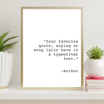 Create Your Own Personalized Custom Quote Poster | Zazzle
