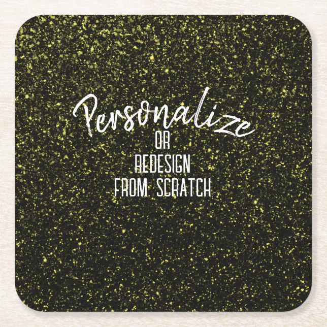Create Your Own Personalized Custom Square Paper Coaster | Zazzle