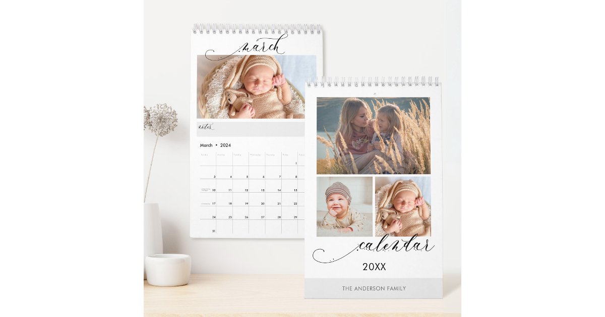 Create Your Own Personalized Family Friends Photo Calendar | Zazzle