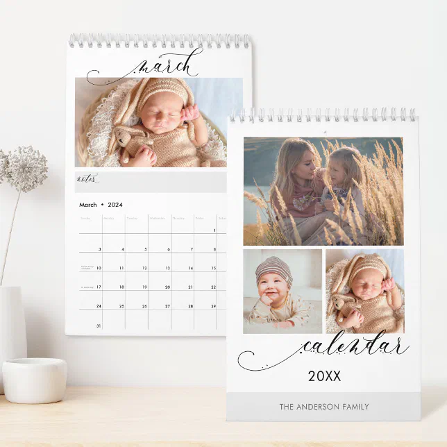Create Your Own Personalized Family Friends Photo Calendar | Zazzle