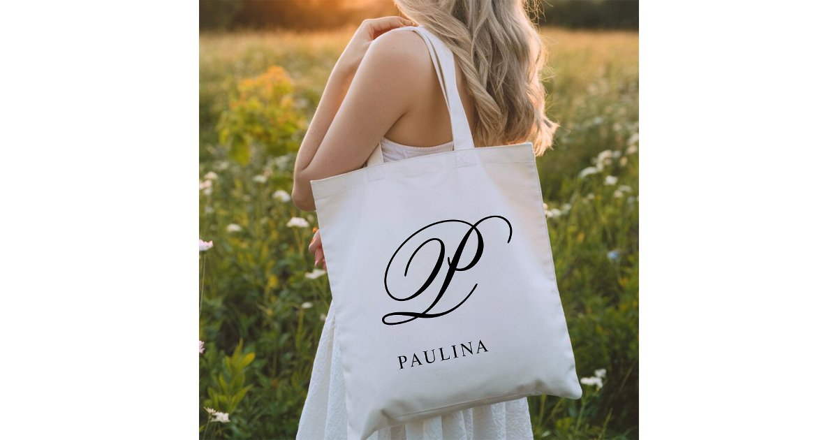 Create Your Own Personalized Monogram Tote Bag | Zazzle