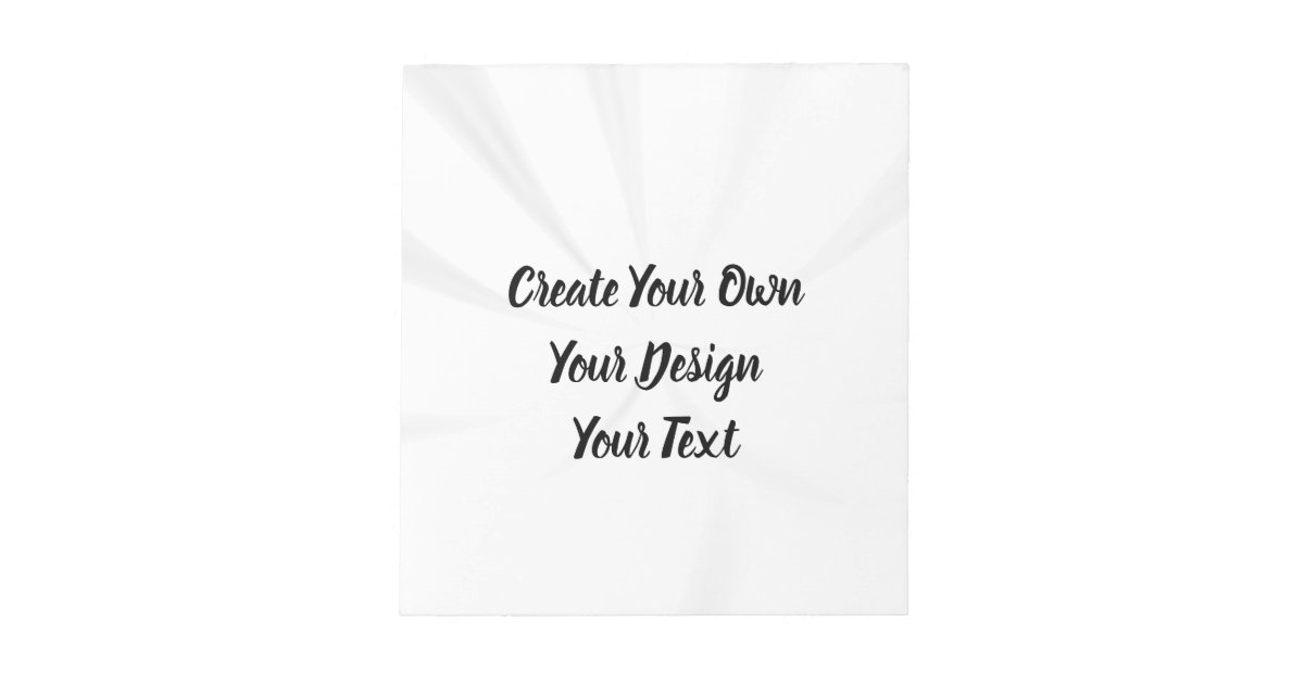 Create Your Own Personalized Notepad | Zazzle