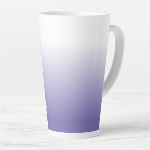Create Your Own Personalized Ombre with Any Color Latte Mug | Zazzle