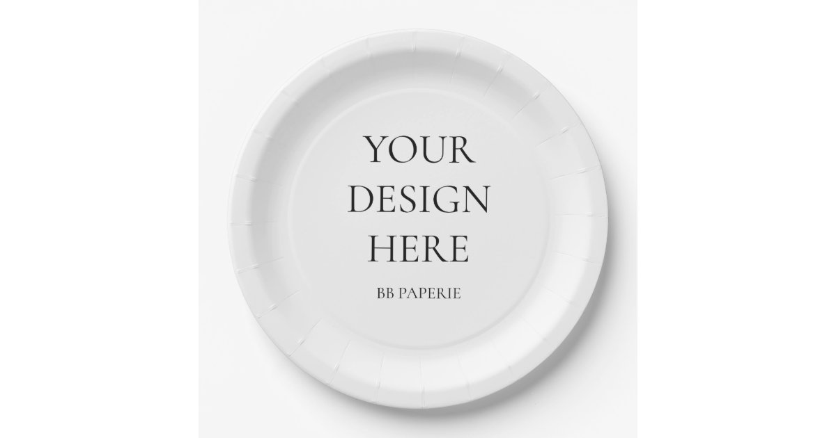 Create Your Own Personalized Paper Plates | Zazzle