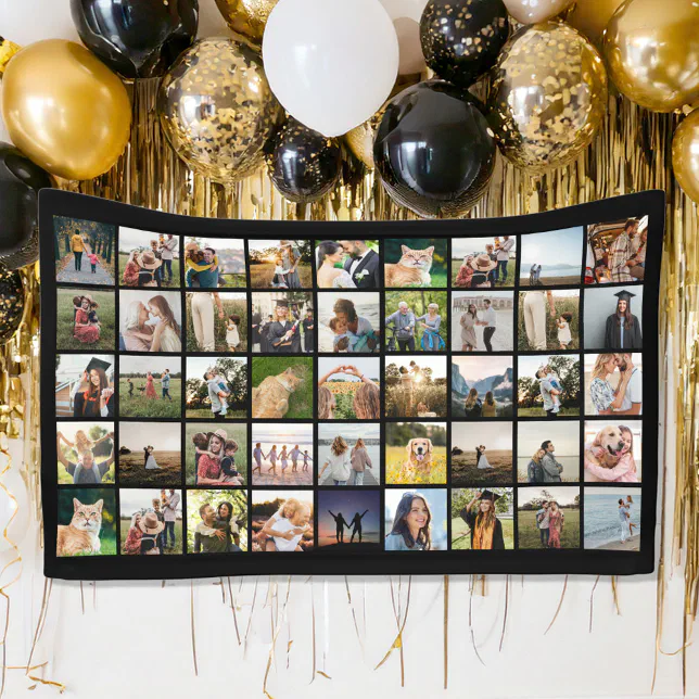 Create Your Own Personalized Photo Collage Banner | Zazzle