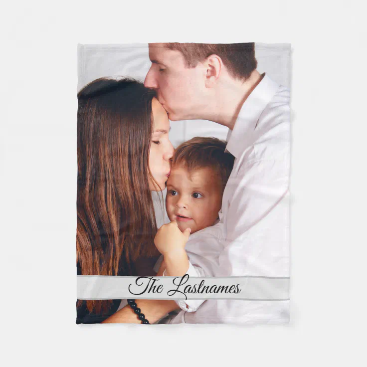 Create Your Own Personalized Photo Fleece Blanket | Zazzle