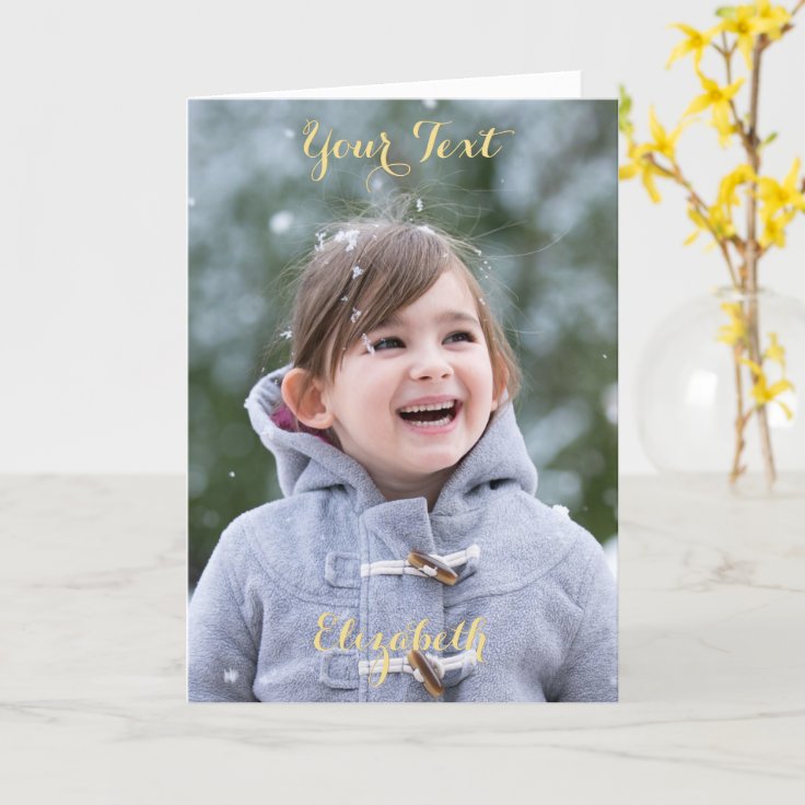 Create Your Own Personalized Photo Greeting Card | Zazzle