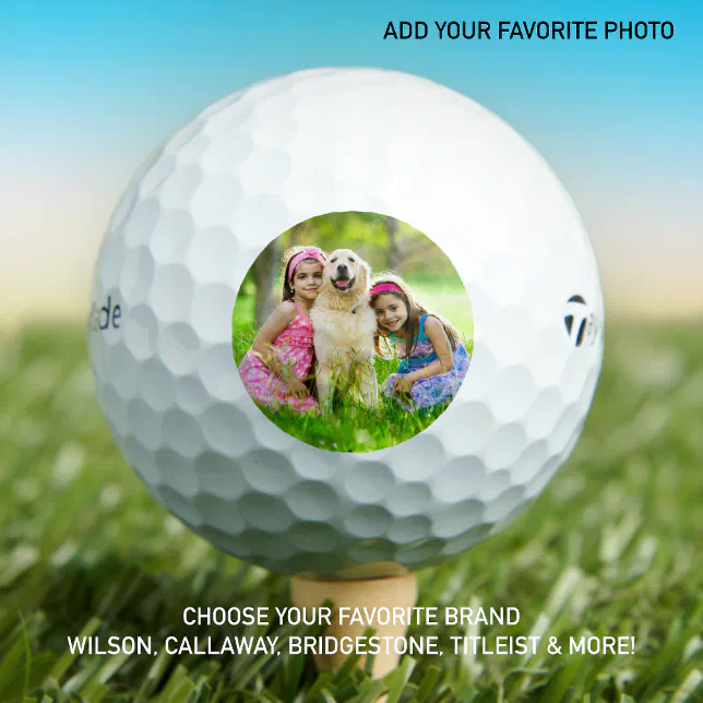 Create Your Own Personalized Photo Taylor Golf Balls | Zazzle