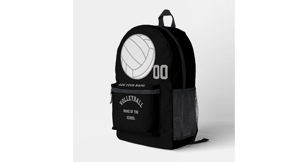 Create Your Own Personalized Volleyball Sports Gym Printed Backpack ...