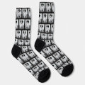 Create Your Own Pet Photo Pattern Black Border Socks | Zazzle