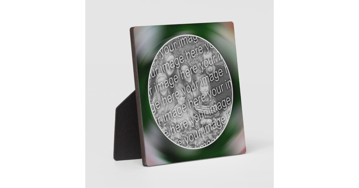 Create Your Own Photo Abstract Art Swirls Plaque | Zazzle