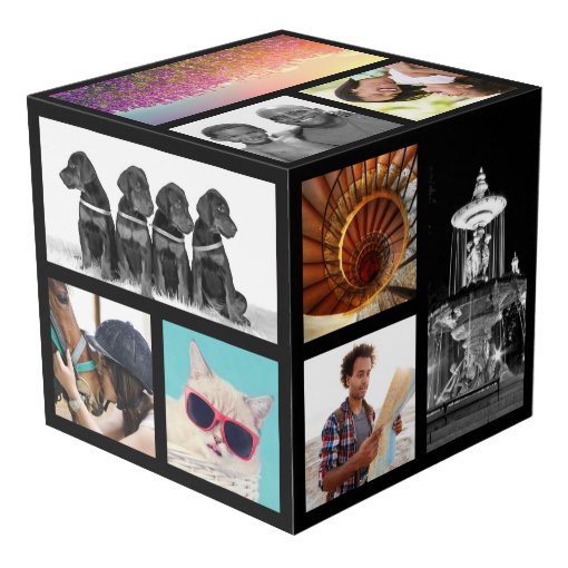 Create-Your-Own Photo Collage Photo Cube | Zazzle
