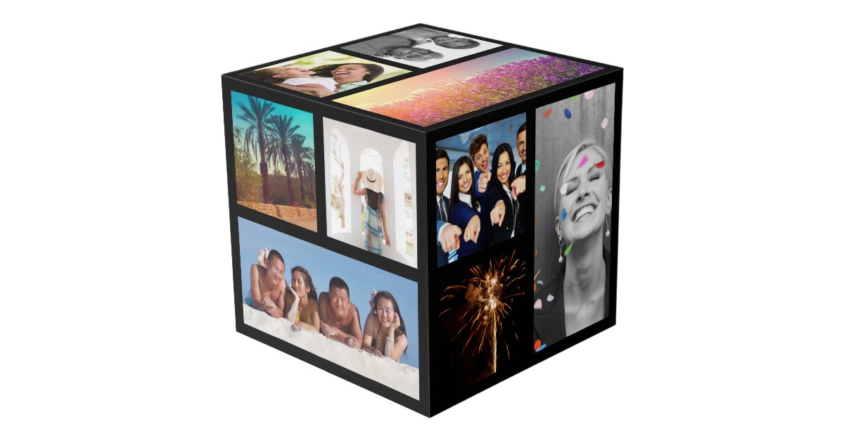 Create-Your-Own Photo Collage Photo Cube | Zazzle