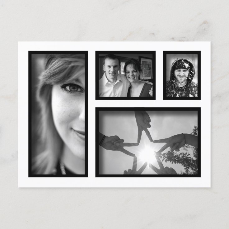 Create-Your-Own Photo Collage Postcard | Zazzle