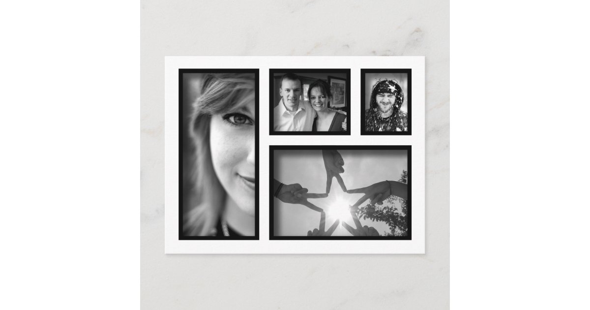 Create-Your-Own Photo Collage Postcard | Zazzle