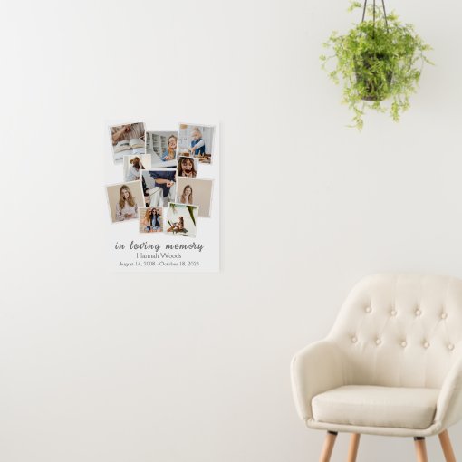 Create Your Own Photo Collage Sign, 10 Photos Foam Board | Zazzle