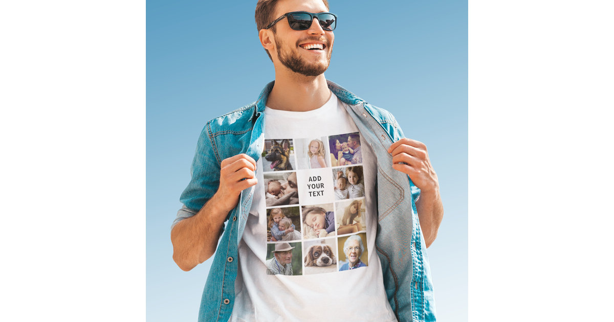 Create Your Own Photo Collage T-Shirt | Zazzle