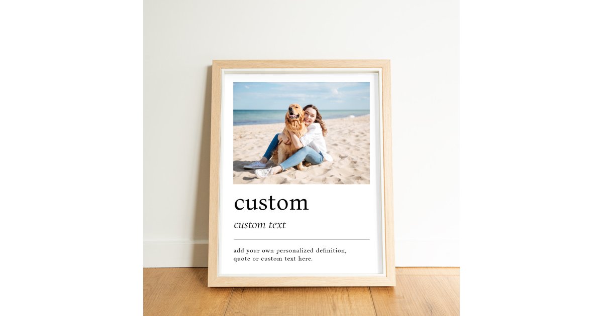 Create Your Own Photo Definition Poster | Zazzle