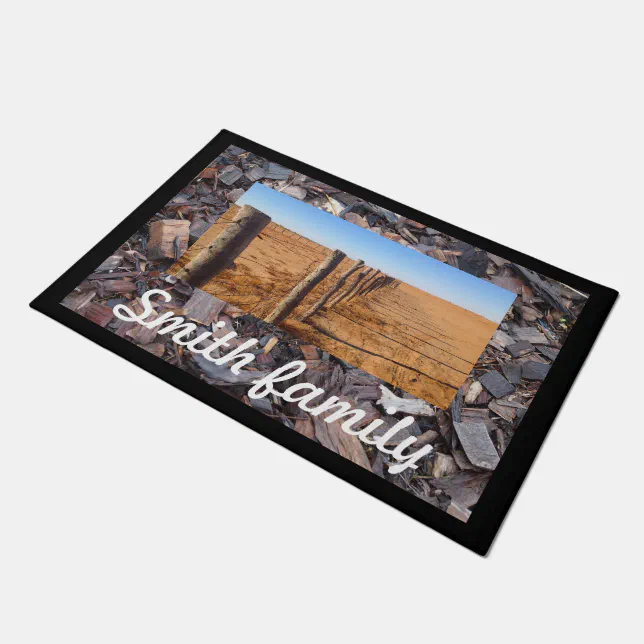 Create your own photo door mat | Zazzle