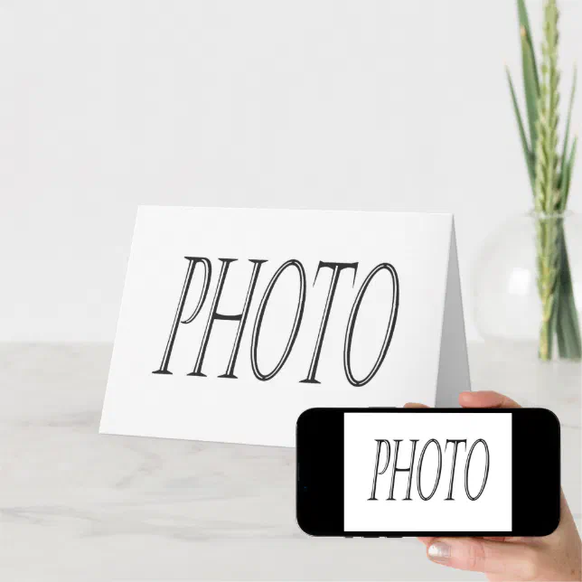 Create your own photo greeting card | Zazzle