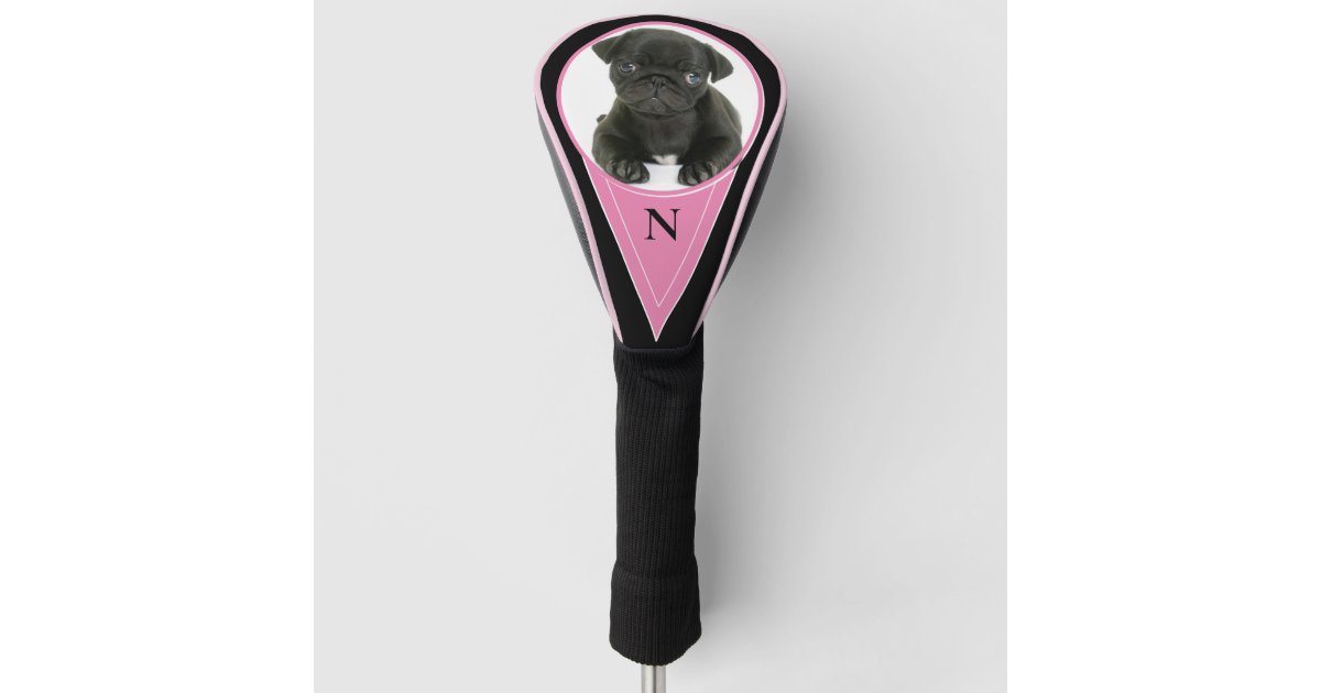 Create Your Own Photo Monogram Pink Golf Head Cover | Zazzle