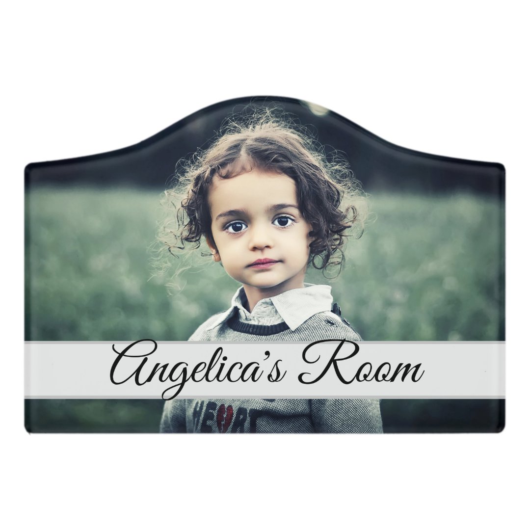 Create Your Own Photo Name Door Sign | Zazzle