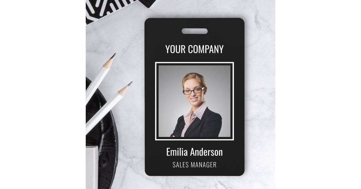 Create Your Own Photo & Text badge | Zazzle