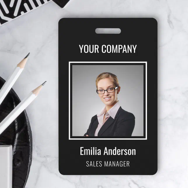 Create Your Own Photo & Text badge | Zazzle