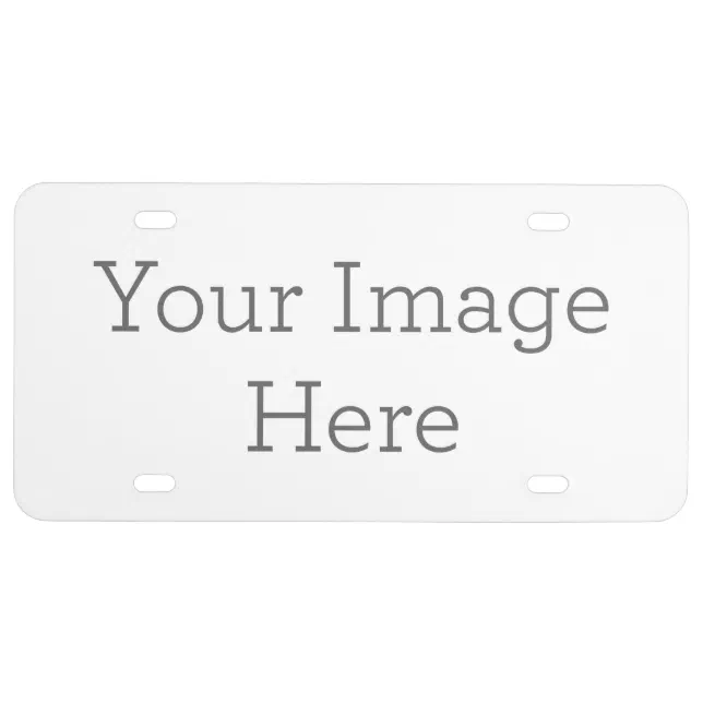 Create Your Own Plastic License Plate | Zazzle