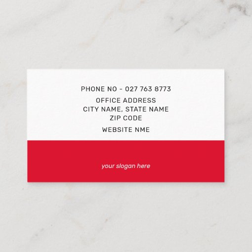 Create Your Own Political Election Campaign Business Card | Zazzle