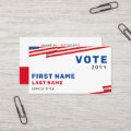 Create Your Own Political Election Campaign Business Card | Zazzle
