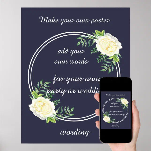 Create your own poster print | Zazzle