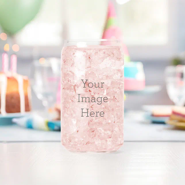 Create Your Own Printed Can Glass | Zazzle