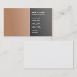 Create Your Own Professional Elegant Classy Business Card | Zazzle