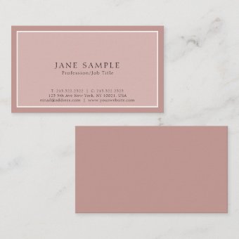 Create Your Own Professional Modern Classy Design Business Card | Zazzle