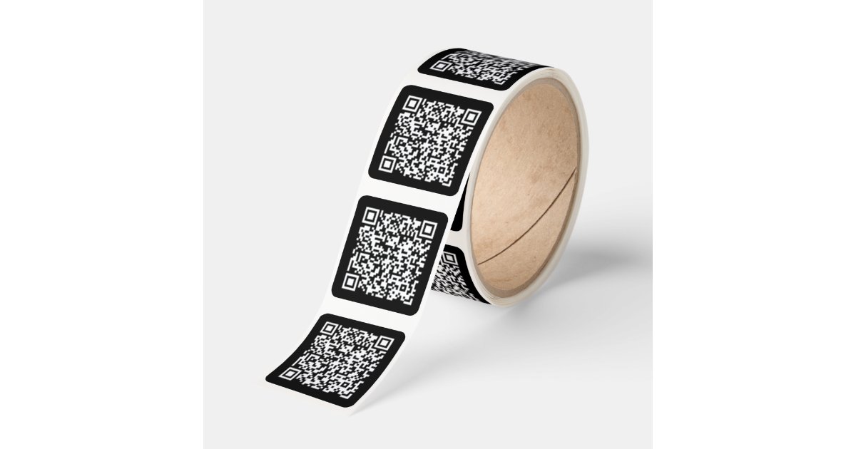 Rocklawn Arts: Create Your Own QR Code Black Square Sticker