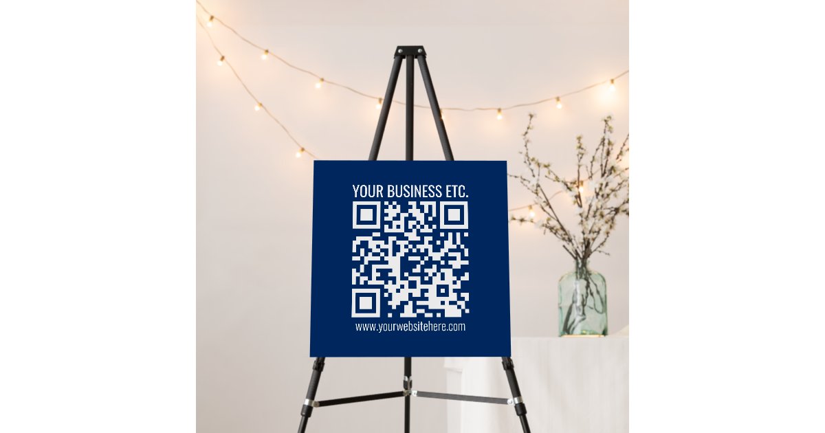 Create Your Own QR Code | Blue Foam Board | Zazzle