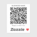 Create Your Own QR Code Promotional Sticker | Zazzle
