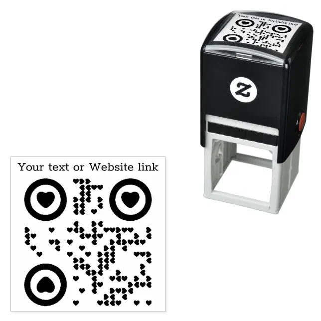 Create Your Own QR Code Self-inking Stamp | Zazzle