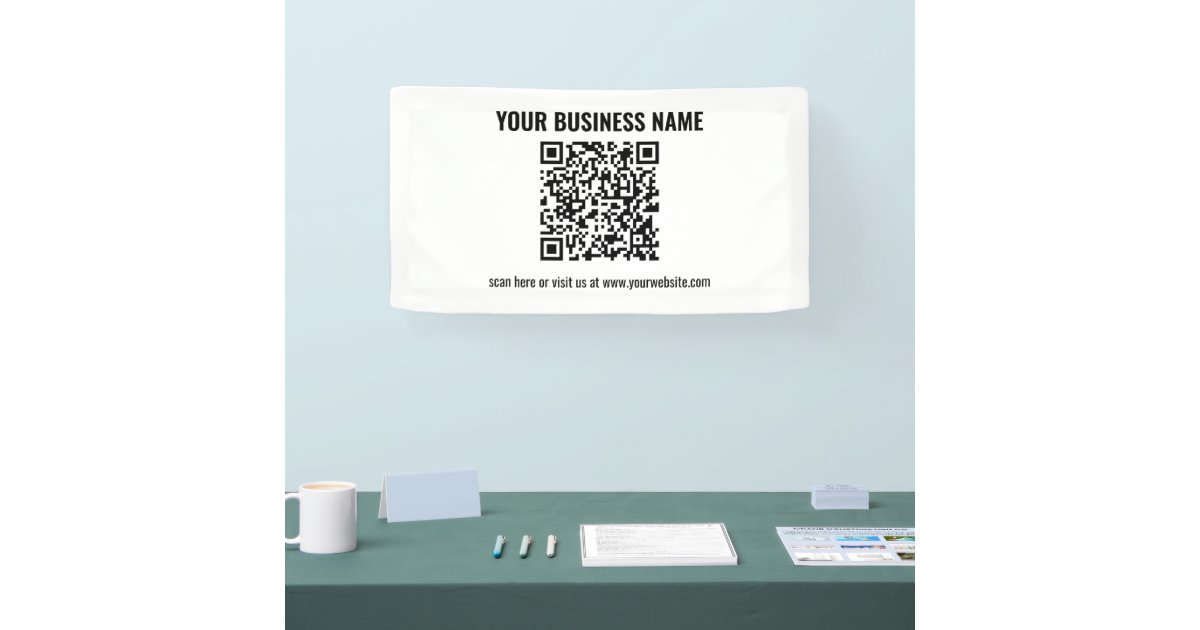 Create Your Own QR Code | Transperant Banner | Zazzle