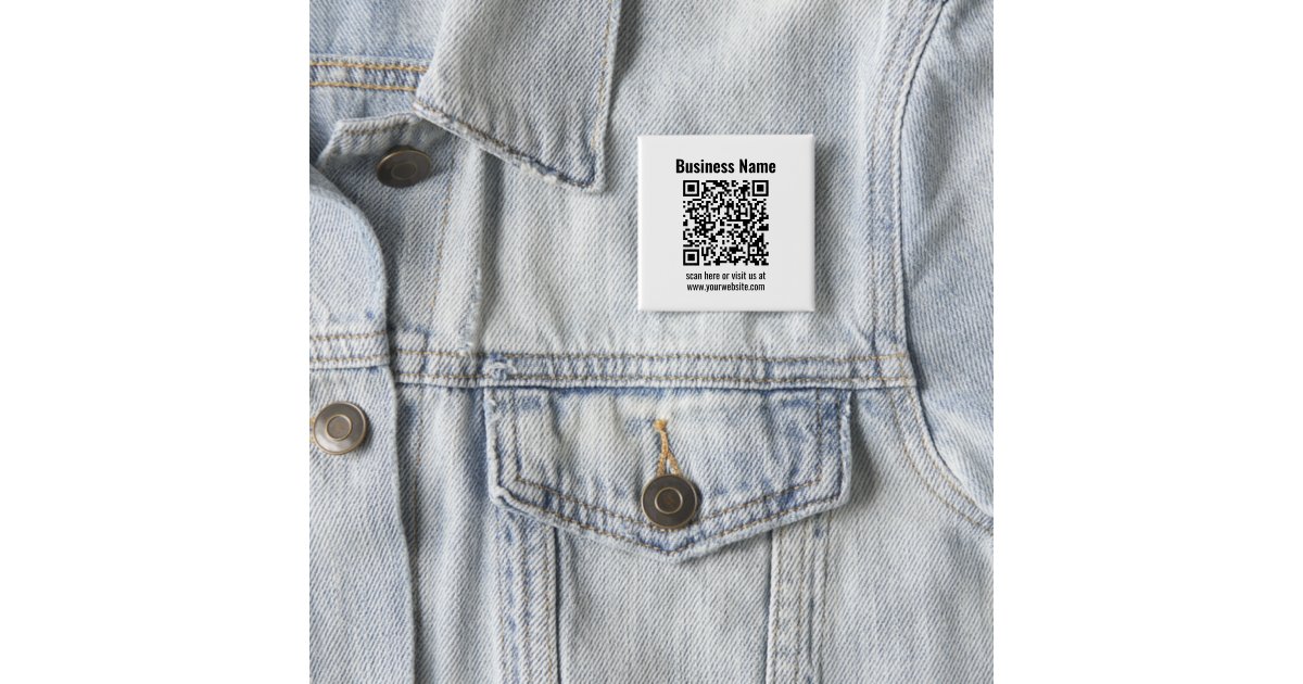 Create Your Own QR Code | Transperant Button | Zazzle